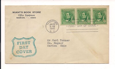 USA stamped envelope 1940 FDC Tarrytown, NY to Marion, OH - Wiant's ...
