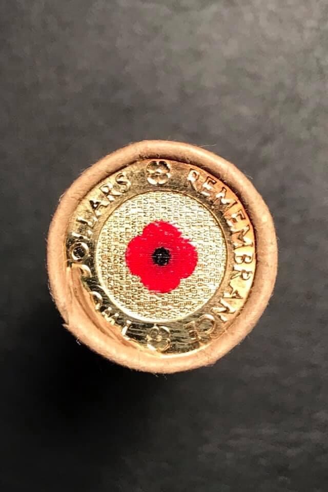 2012 Red Poppy $2 Two Dollar Coin RSL Security Roll Uncirculated - 25 ...