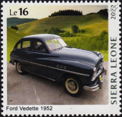 1952 FORD VEDETTE French Classic Car Automobile Stamp (2022 Sierra ...