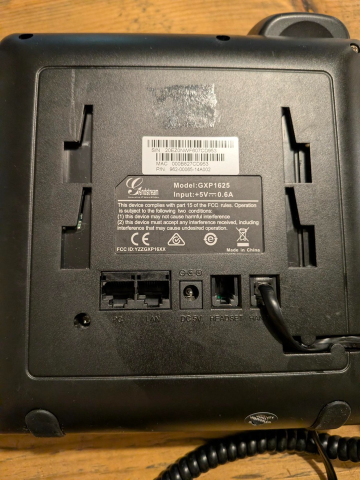 Grandstream GXP1625 VOIP Phone - Used, Factory Reset, Working Well ...