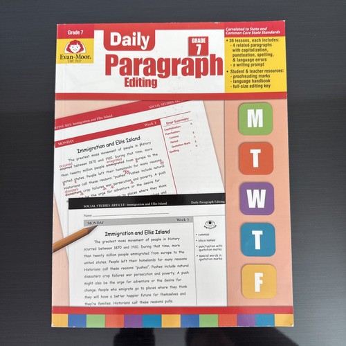 Daily Paragraph Editing Ser.: Daily Paragraph Editing Grade 7 by Evan ...