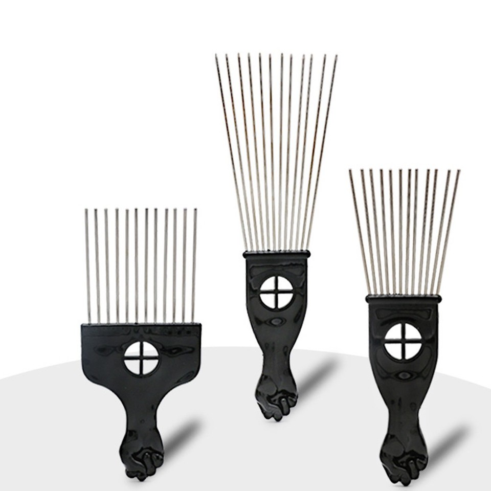 4Pcs Rat-Tail Comb Steel Wire Clip Comb Barber Tool Hairdressing ...