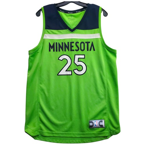 MINNESOTA TIMBERWOLVES Jersey Mens XXL Green Blue DERRICK ROSE #25 ...