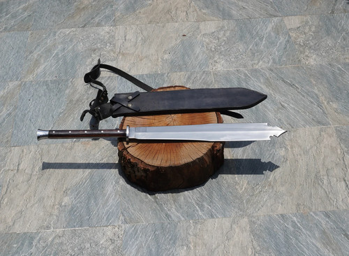 32."Unique Handmade Long Handle Double edged Dao Machete, Jungle ...