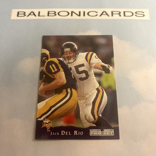 1993 Pro Set Football Card #258 Jack Del Rio NM+ Free Shipping! | eBay