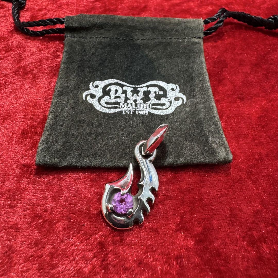 BWL Bill Wall Leather Silver 925 Fish Hook Pendant wi… - Gem