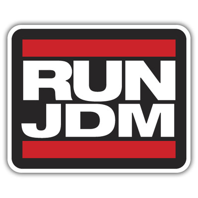 RUN JDM sticker 100 x 80mm jdm honda civic accord nissan | eBay UK