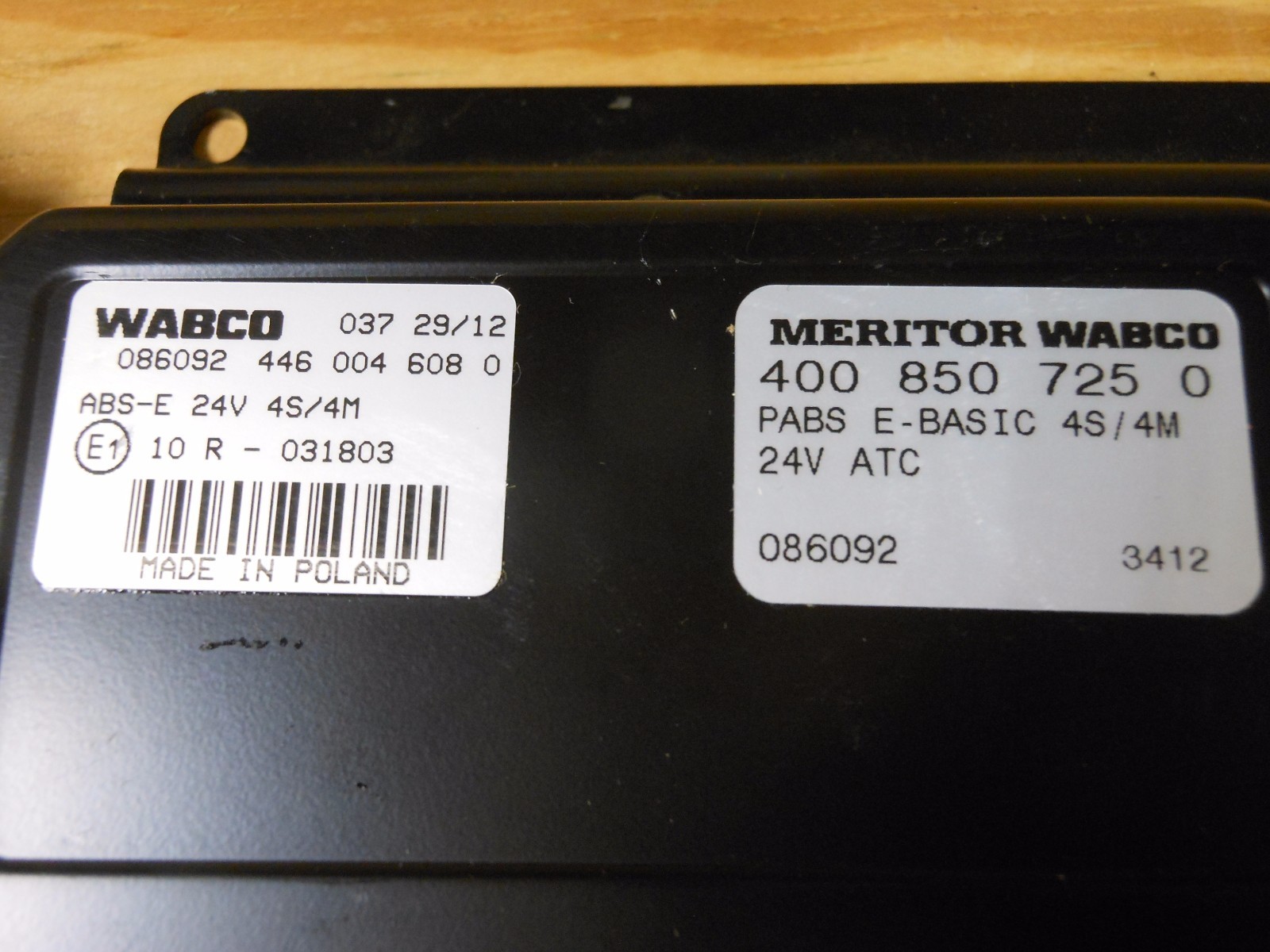 Meritor Wabco ABS ECU ECAB Kit Module S400-850-723-0-M with Wiring ...