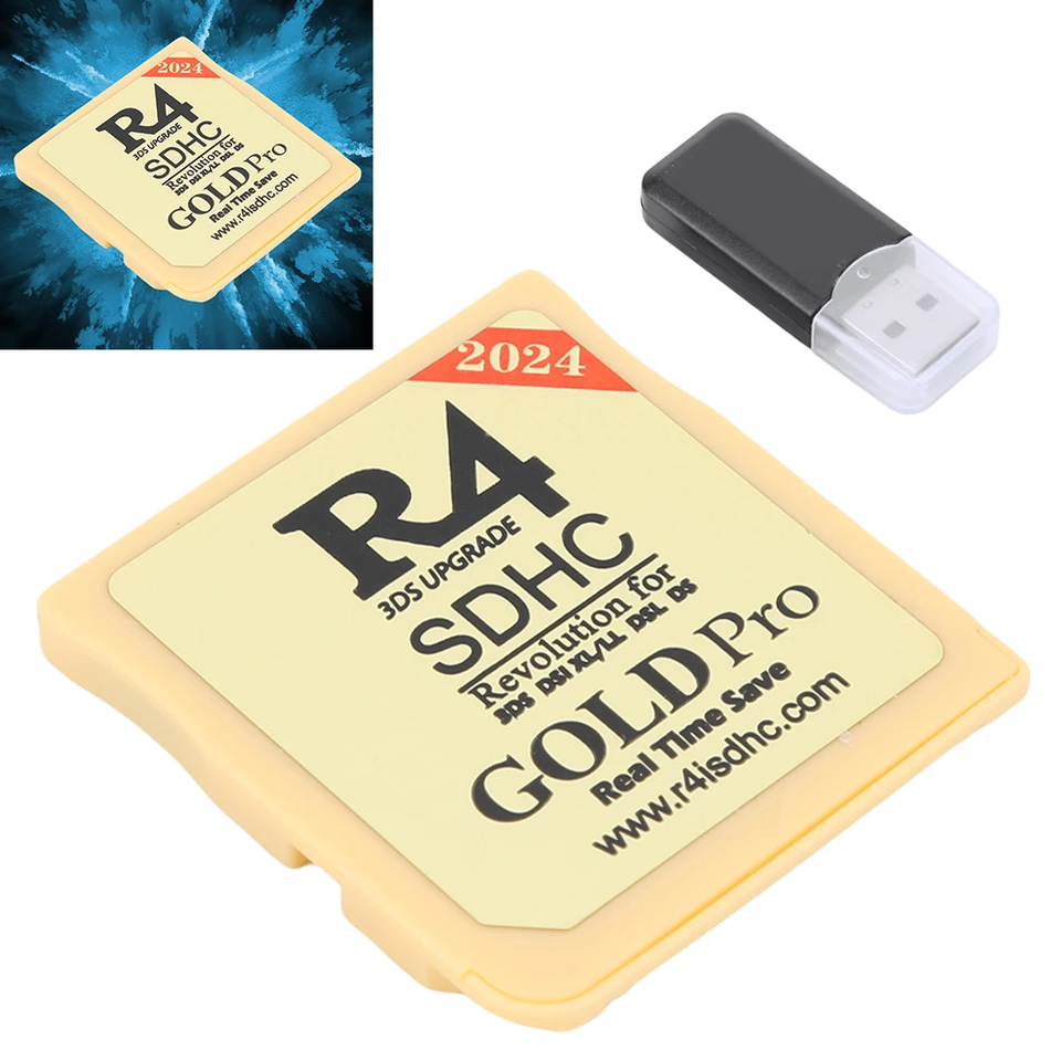 2025 Version R4 Gold Pro SDHC R4i For DS/3DS/2DS Revolution Cartridge ...
