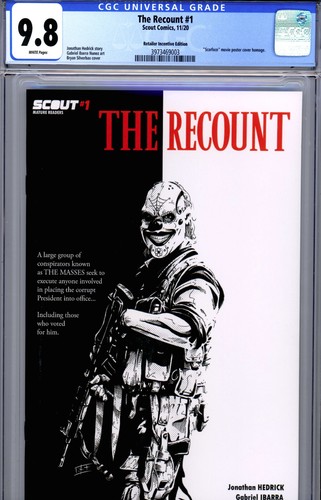 The Recount #1 (2020) Scout Comics CGC 9.8 White Scarface Variant | eBay