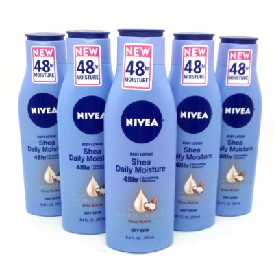 Nivea 48 Hr Shea Daily Moisture Body Lotion 5-PACK 8.4oz each NEW | eBay