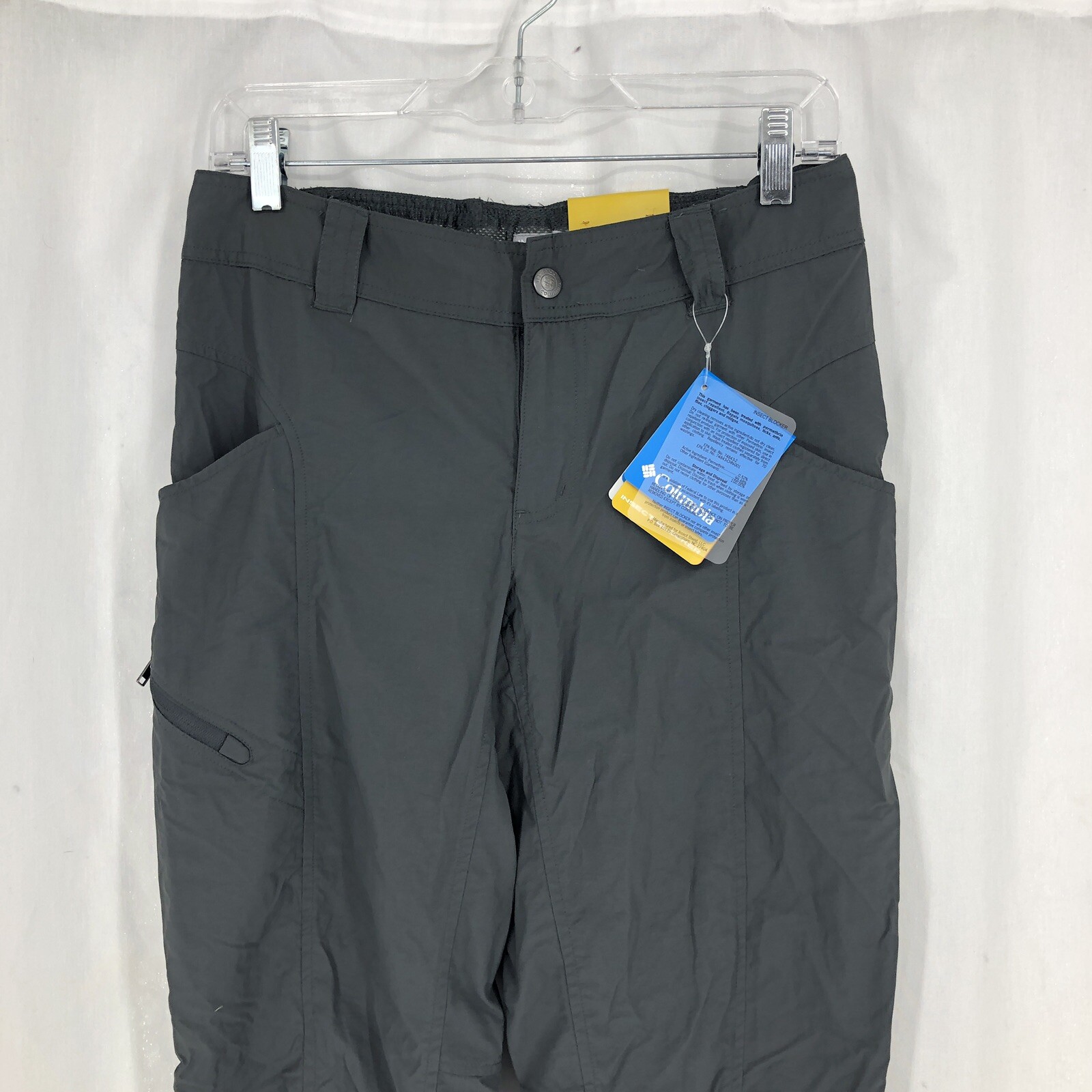 COLUMBIA INSECT BLOCKER CARGO STRAIGHT LEG PANTS GRAY AL8023 8 Reg for ...