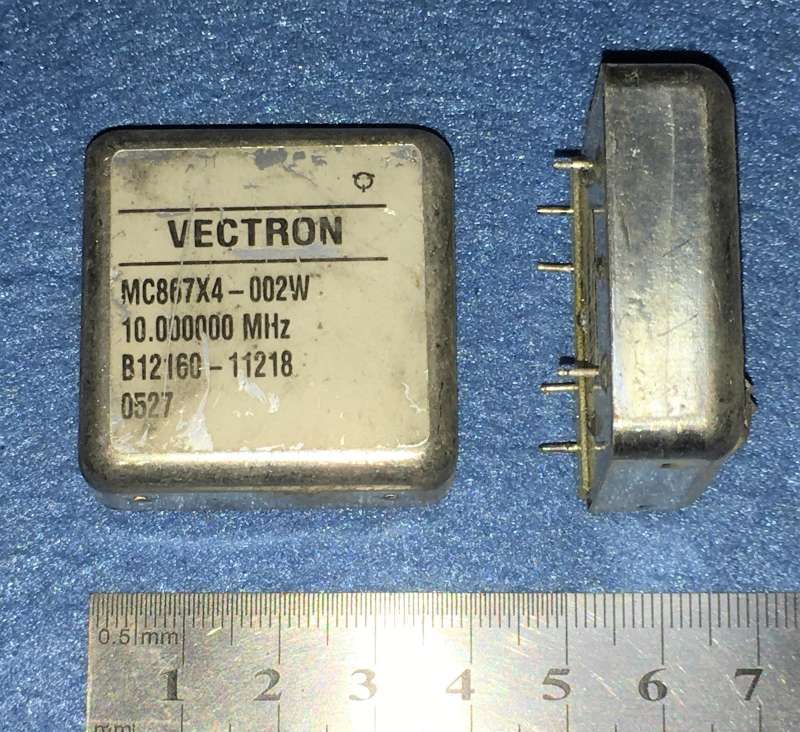 Used VECTRON MC867X4-002W 10MHZ OCXO Crystal Oscillator +12V sinewave ...