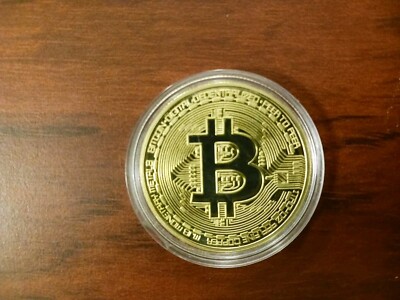 Bitcoin Replica gold coin 1 oz. Gold Color. Collector Item ...