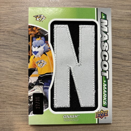 2022-23 SP Game Used GNASH Mascot Marks Letter "N” /35 NASHVILLE ...