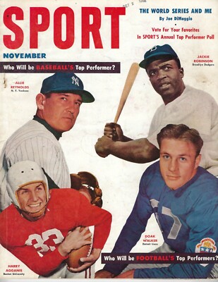 1952 Sport Magazine baseball Jackie Robinson Brooklyn Dodgers Doak ...