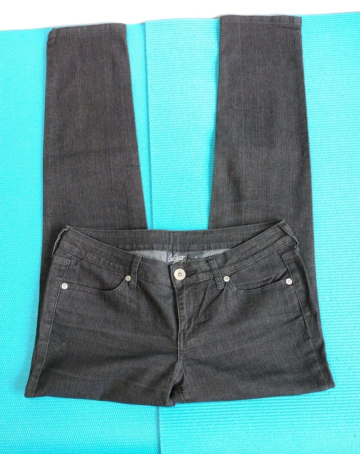 City Streets Women's Low Rise Skinny Stretch Jeans Bl… - Gem