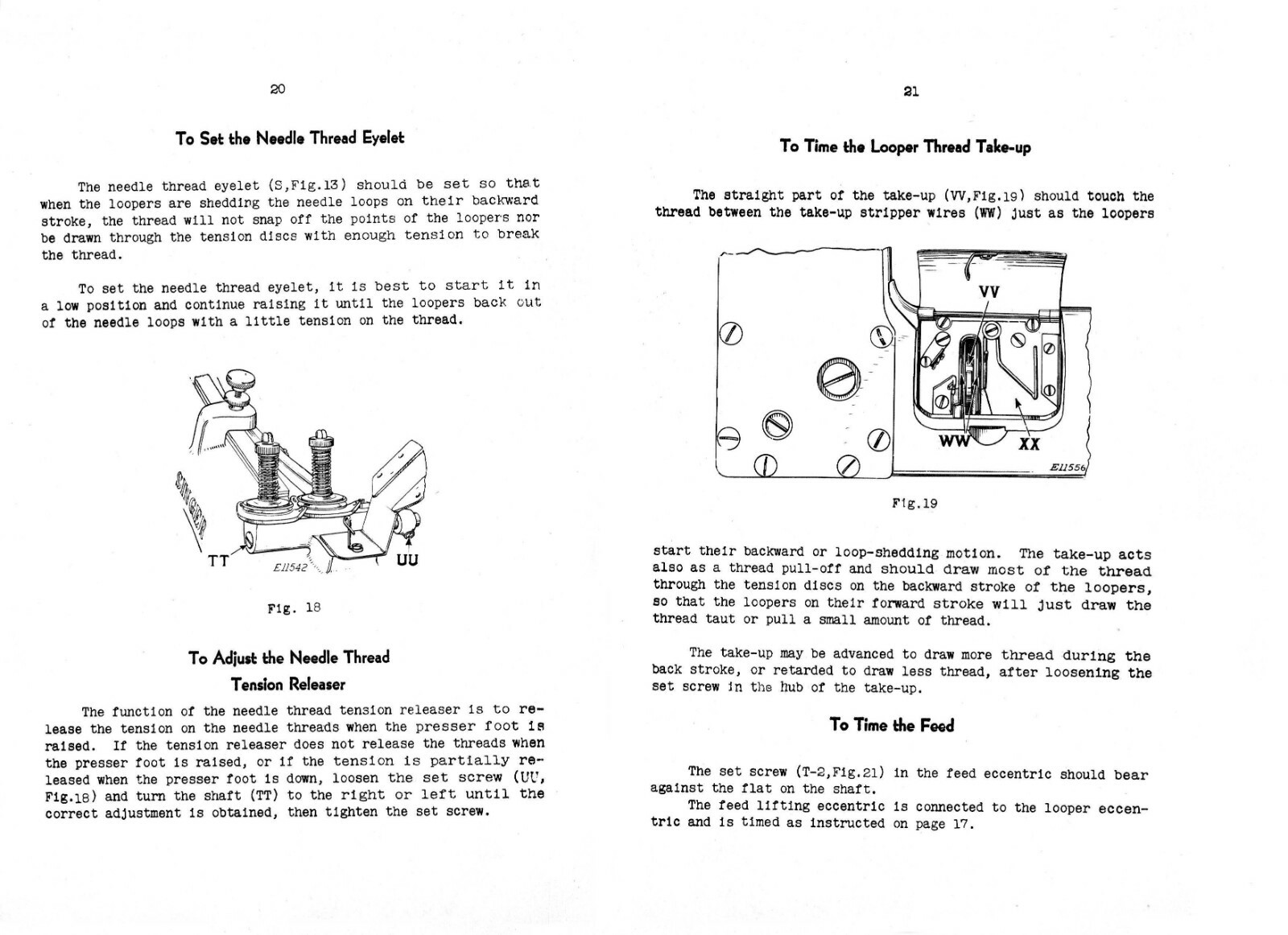 Using and Adjusting Instruction Manual for Singer 231-4 231-5 Sewing ...