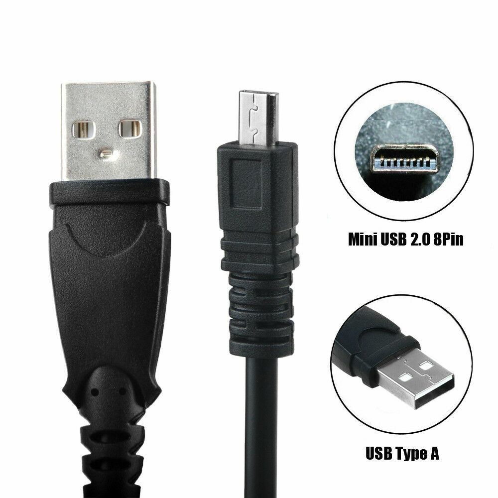 3.3ft USB Cable Charger for Panasonic Lumix Camera DMC-FS45 DMC-FX35 ...