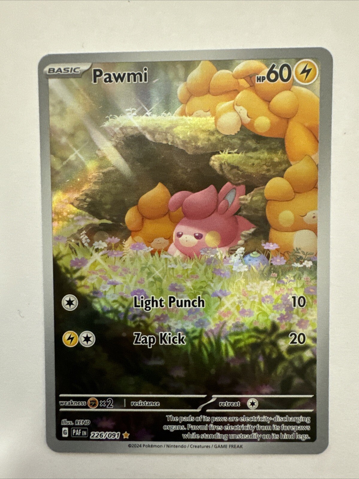 Pawmi 226/091 Illustration Rare Paldean Fates Holo 2024 | eBay