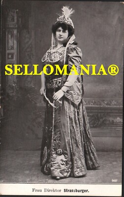 POSTKARTE DEUTSCHLAND PRINZIPIEN 1900 FRAU DIREKTOR ANNA STRASSBURGER ...
