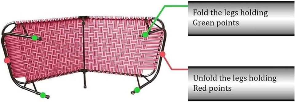 INDIAN MANJA FOLDING PORTABLE SINGLE BED CAMPING BED GARDEN BED INDOOR ...