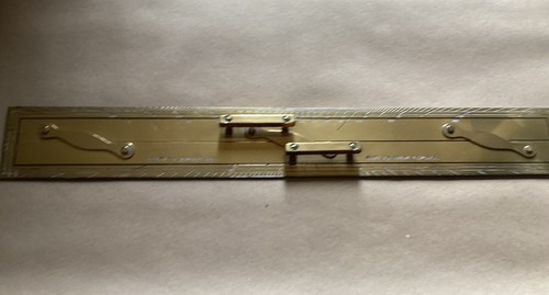 Antique British Nautical/Naval Kelvin & Hughes Brass Parallel Ruler, 24 ...