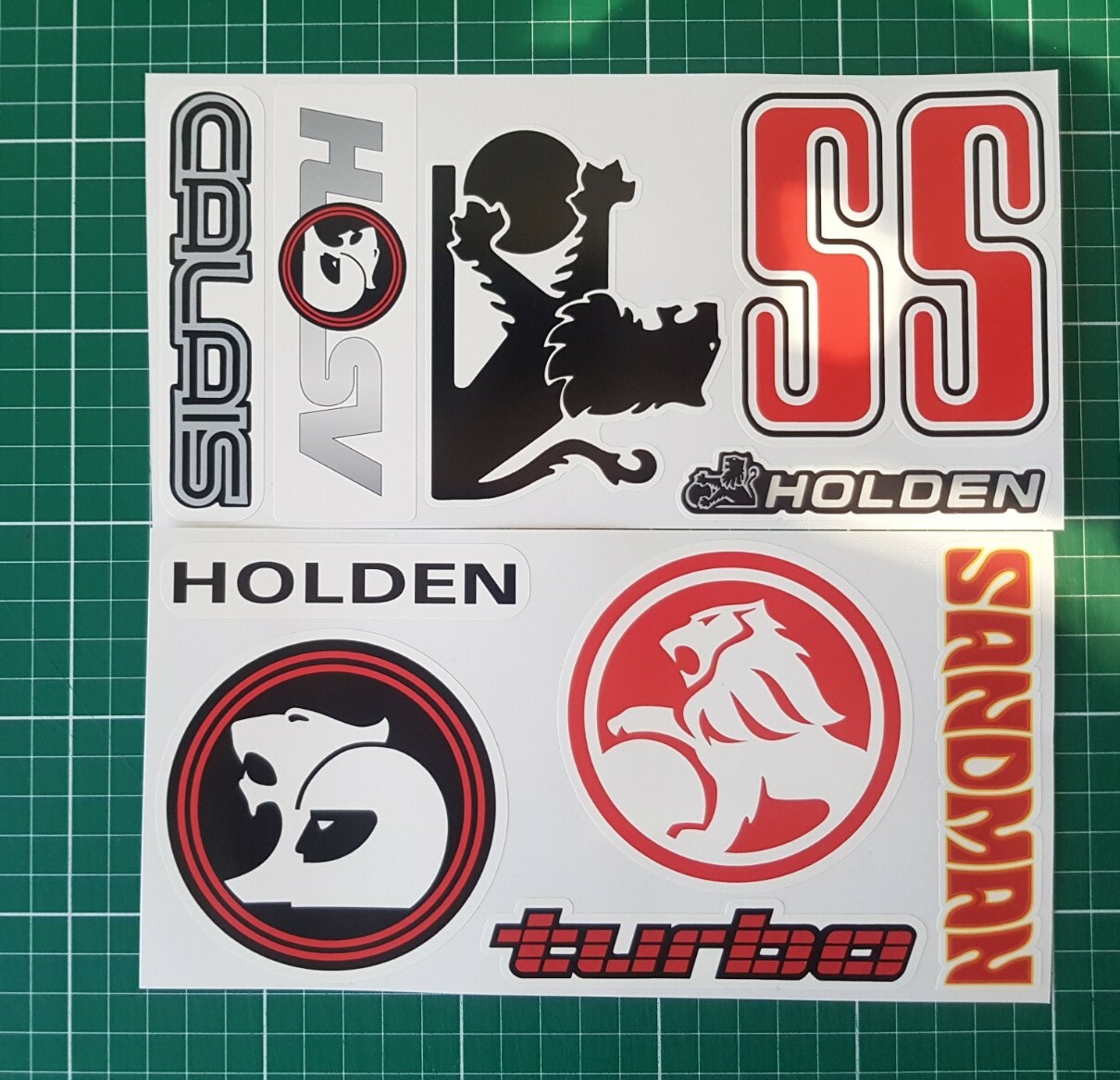 HOLDEN Turbo SS SANDMAN CALAIS HSV Stickers decals X 10, Tool Box Man ...