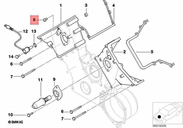 Genuine BMW E38 E39 E52 Engine Cylinder Head Oil Check Valve OEM ...