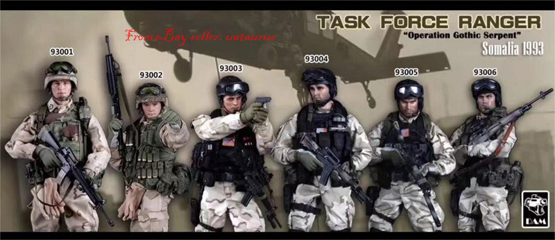 Damtoys Task Force Ranger Six person set 93001 93002 93003 93004 93005 ...