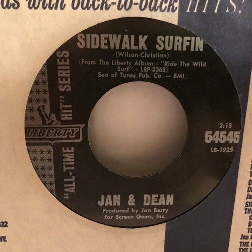 JAN & DEAN 7" VINYL SINGLE , SIDEWALK SURFIN | eBay