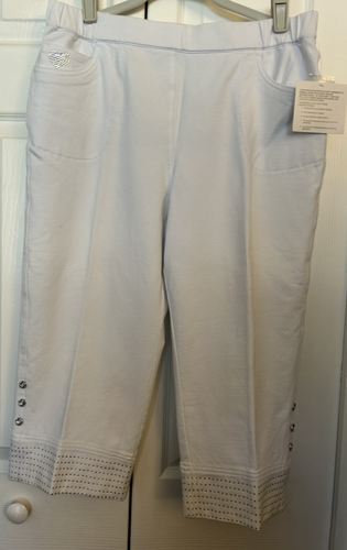 Dream Jeannes by Quacker Factory Convertible Capris w/Rhinestones NWT ...