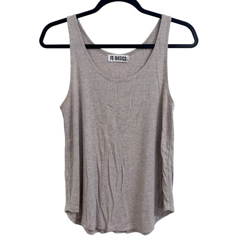 Fighting Eel FE BASICS Ribbed Beige Tank Top M (1391) | eBay