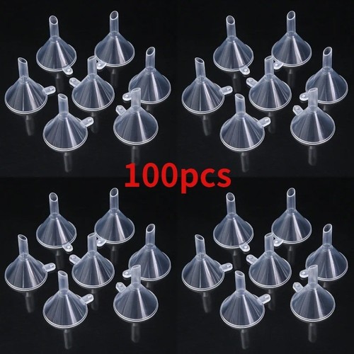 100Pack Mini Plastic Funnels for Perfume & Oil Diffuser Bottles–Small ...