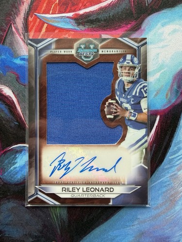 2023 Bowman's Best University Prospect Jumbo Relic Autograph Riley ...