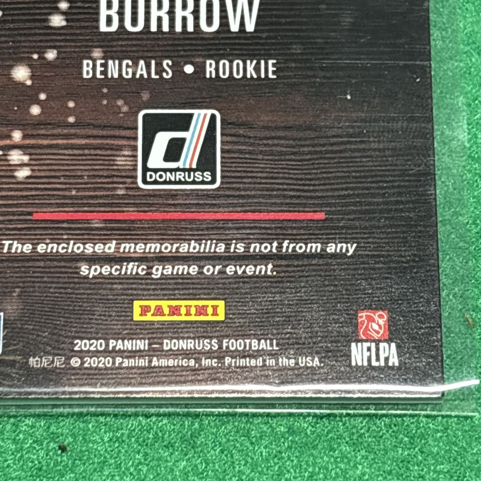 2020 Donruss Joe Burrow Rookie Sweaters #SW-JB RC - Ho Ho Joe! | eBay