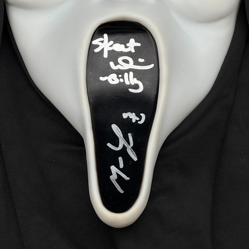 Matthew Lillard & Skeet Ulrich Signed Ghost Face Mask Scream Beckett ...