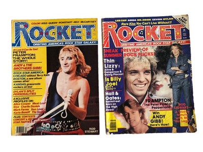 Rocket Magazine Lot of 2 May and July 1978 Thin Lizzy Chicago KISS ...