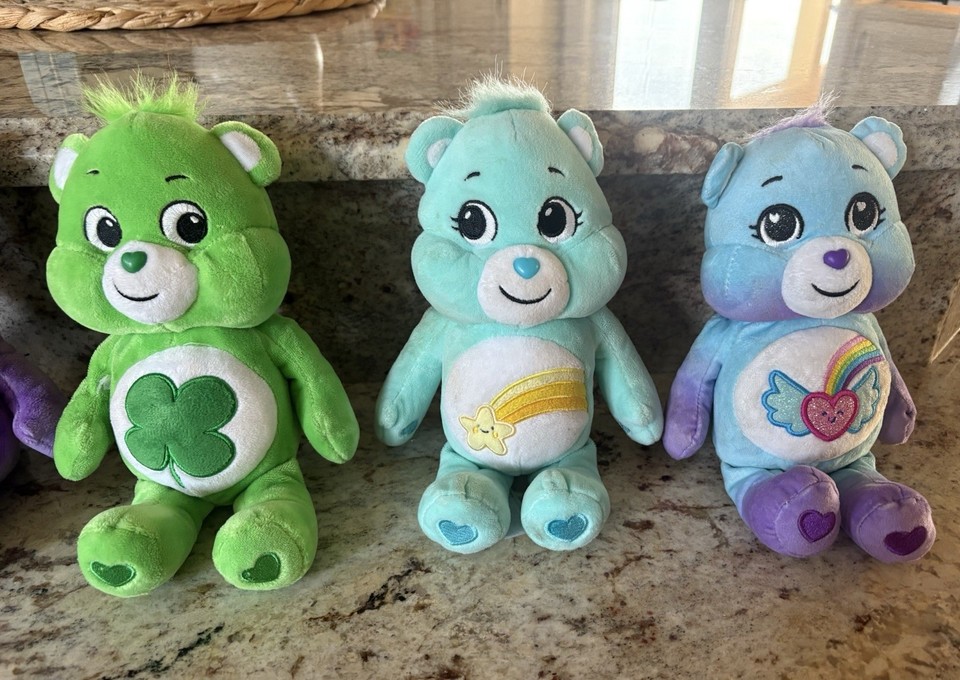 Lot of 5 Care Bears Plush 9" Stuffed Animals Friend Bears | eBay