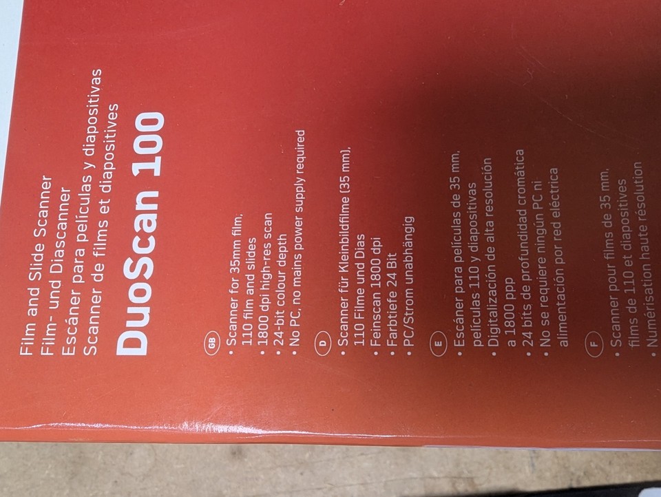 Agfa Photo DuoScan 100 Film And Slide Scanner | eBay UK