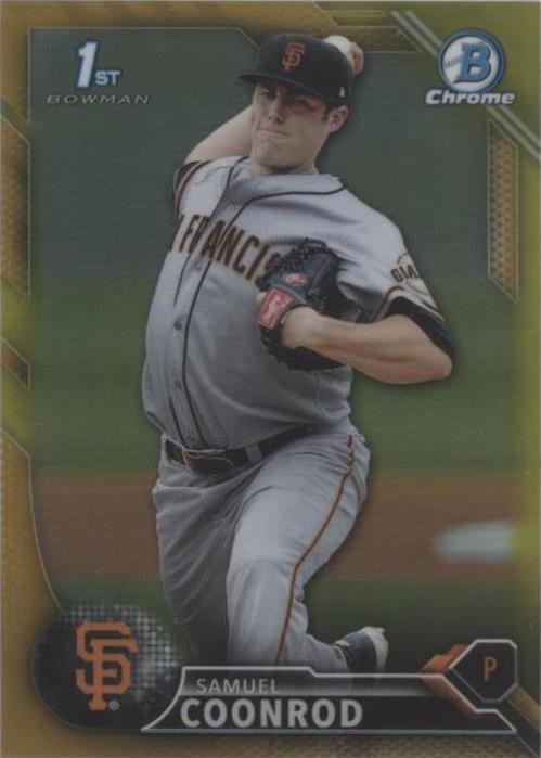 2016 Bowman - Chrome Prospects Sam Coonrod #BCP14 Gold Refractor /50 ...