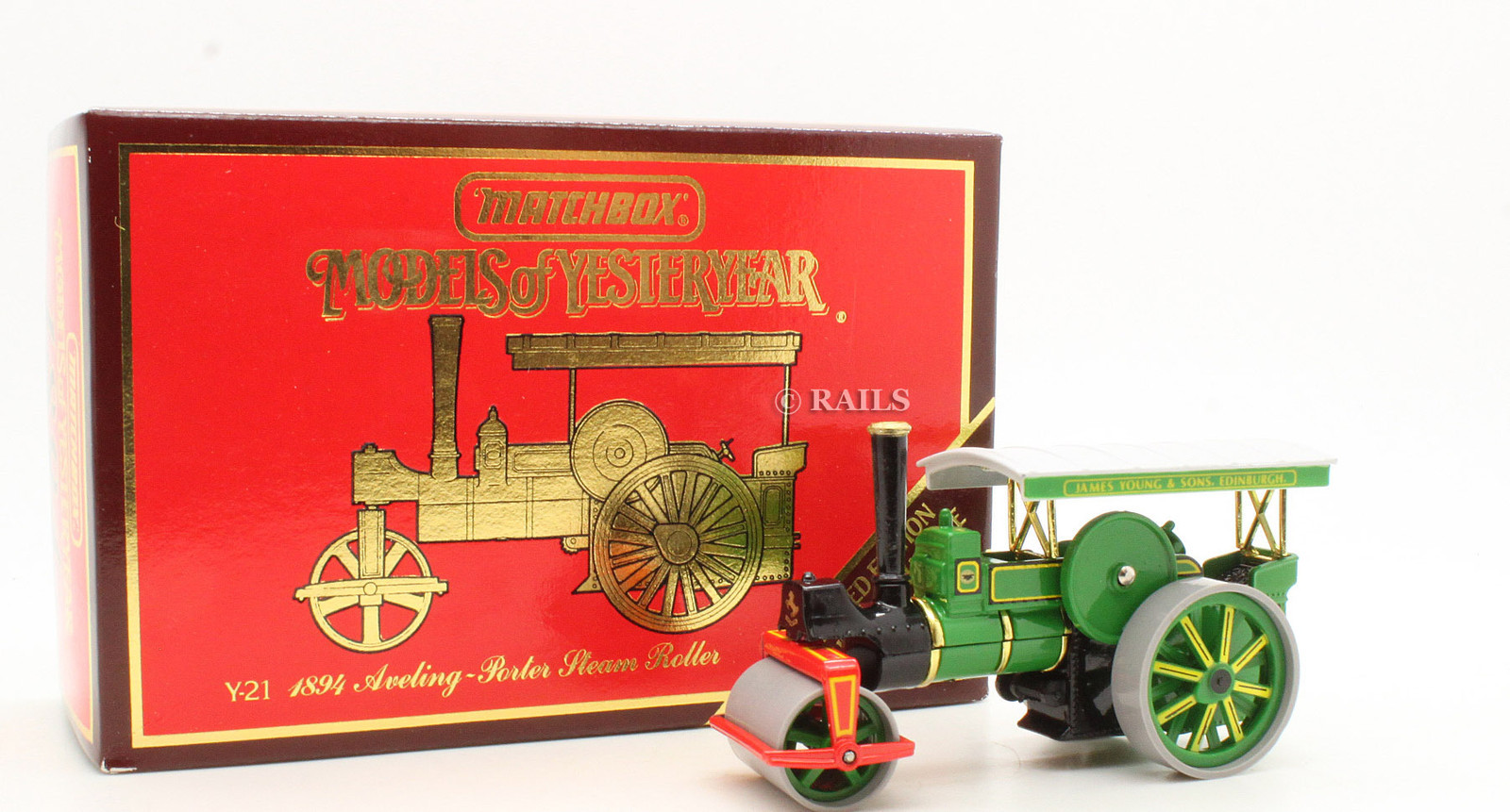 MODELS OF YESTERYEAR MATCHBOX Y21 1894 AVELING PORTER STEAM ROLLER ...