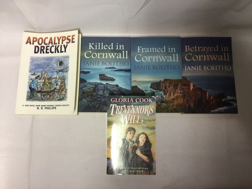 5x Cornwall Themed Books Killed/Betrayed/Framed in Cornwall Apocalypse ...