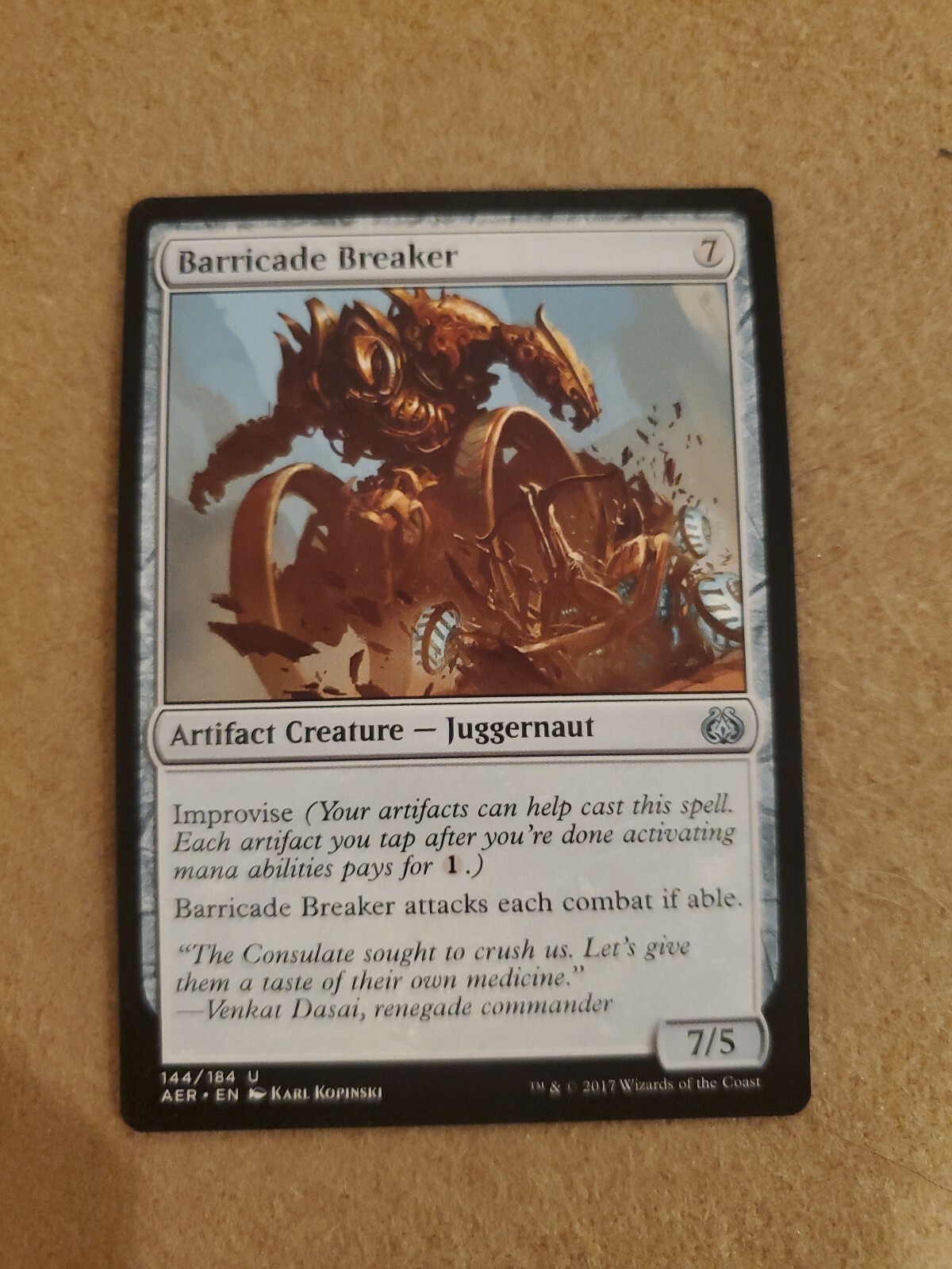 Magic the Gathering Trading Card Game UNCOMMON Barricade Breaker | eBay