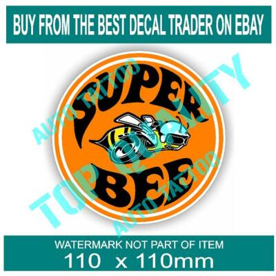 HOT ROD SUPER BEE Decal Sticker Man Cave Hot Rod Americana Decals ...