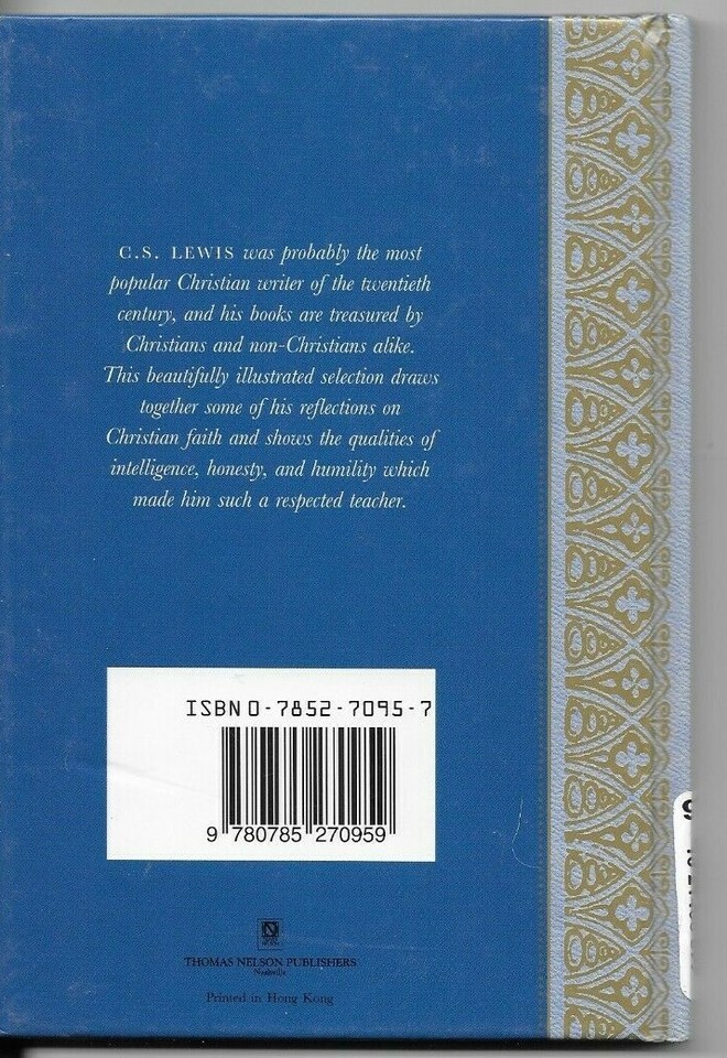 C. S. Lewis Signature Classics:ON FAITH by C. S. Lewis (1998, SMALL HB ...