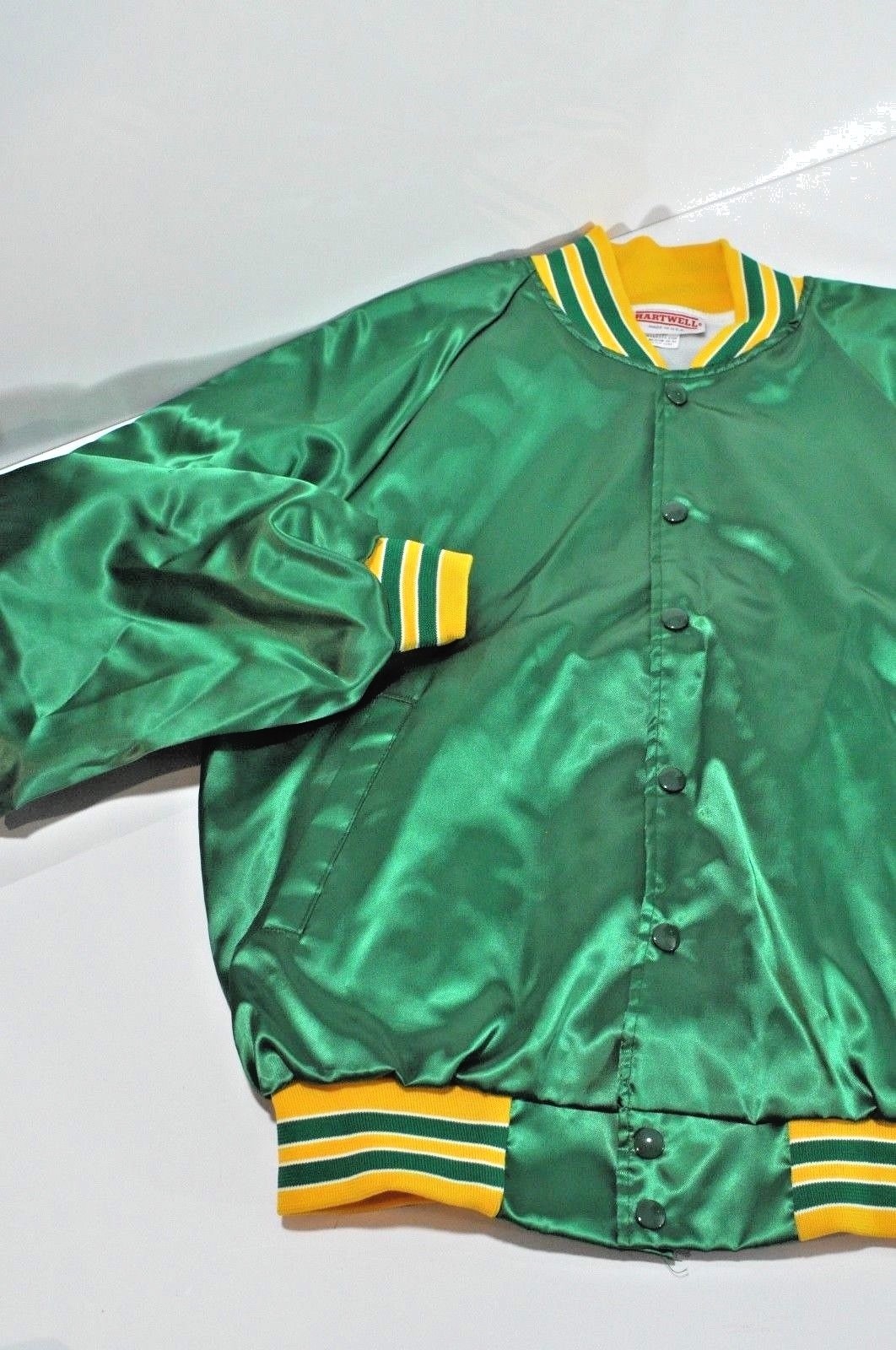 Vintage Hartwell Mens Medium green/yellow jacket | eBay