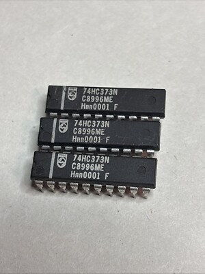 Lot 3 Philips 74HC373N Octal D-Type Transparent Latch 20-Pin IC Chip ...