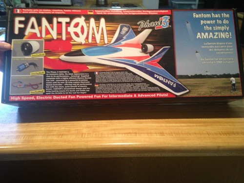 Global Hobbies Phase-3 Fantom RC Ducted Fan Jet Airplane ARF Kit Plus ...