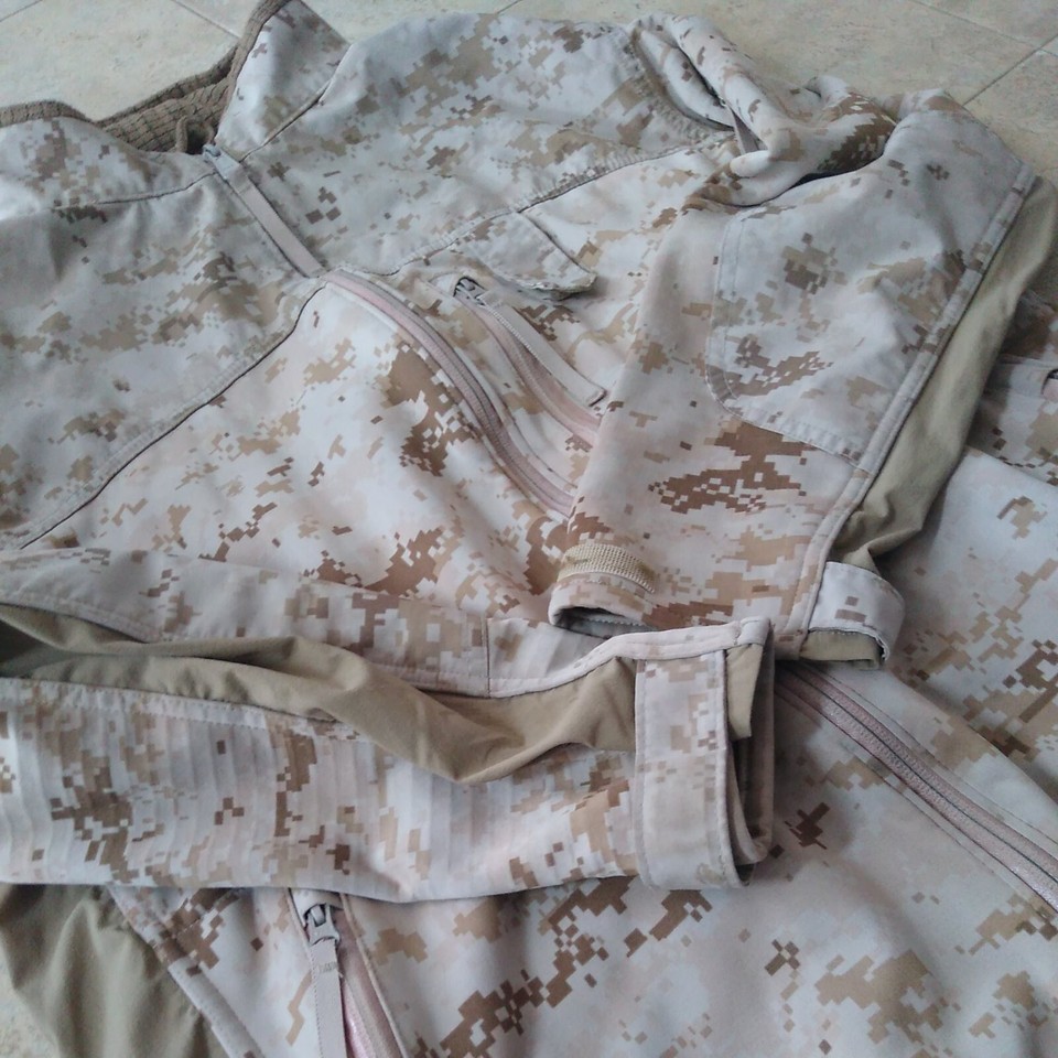 USMC Apecs Cdj 180s Cold Weather Desert Marpat Combat Jacket Seal ...